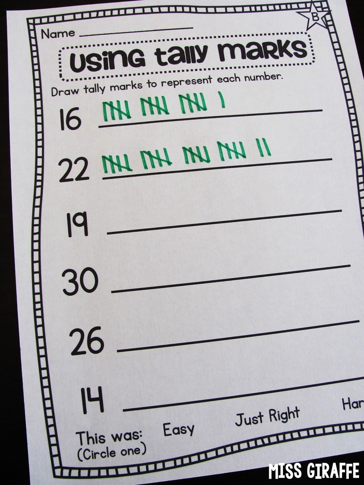 Miss Giraffe's Class: Graphing and Data Analysis in First Grade