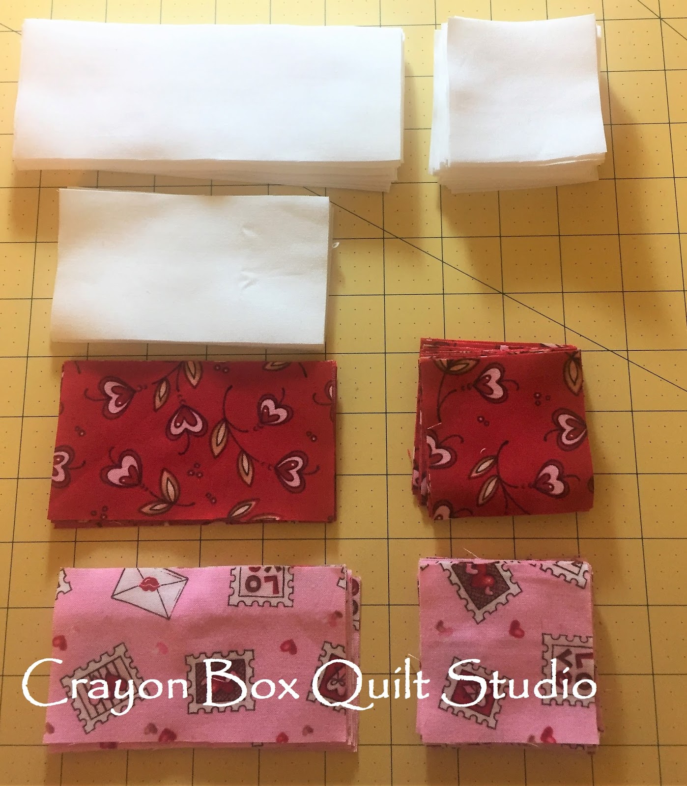 Crayon Box Quilt Studio: Tumbling Hearts quilt tutorial