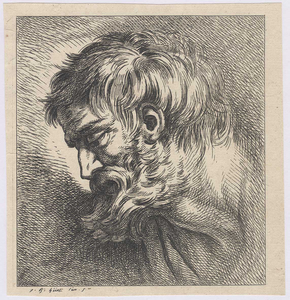 Prints and Principles: A pair of Jean Baptiste Huet’s etchings of heads ...