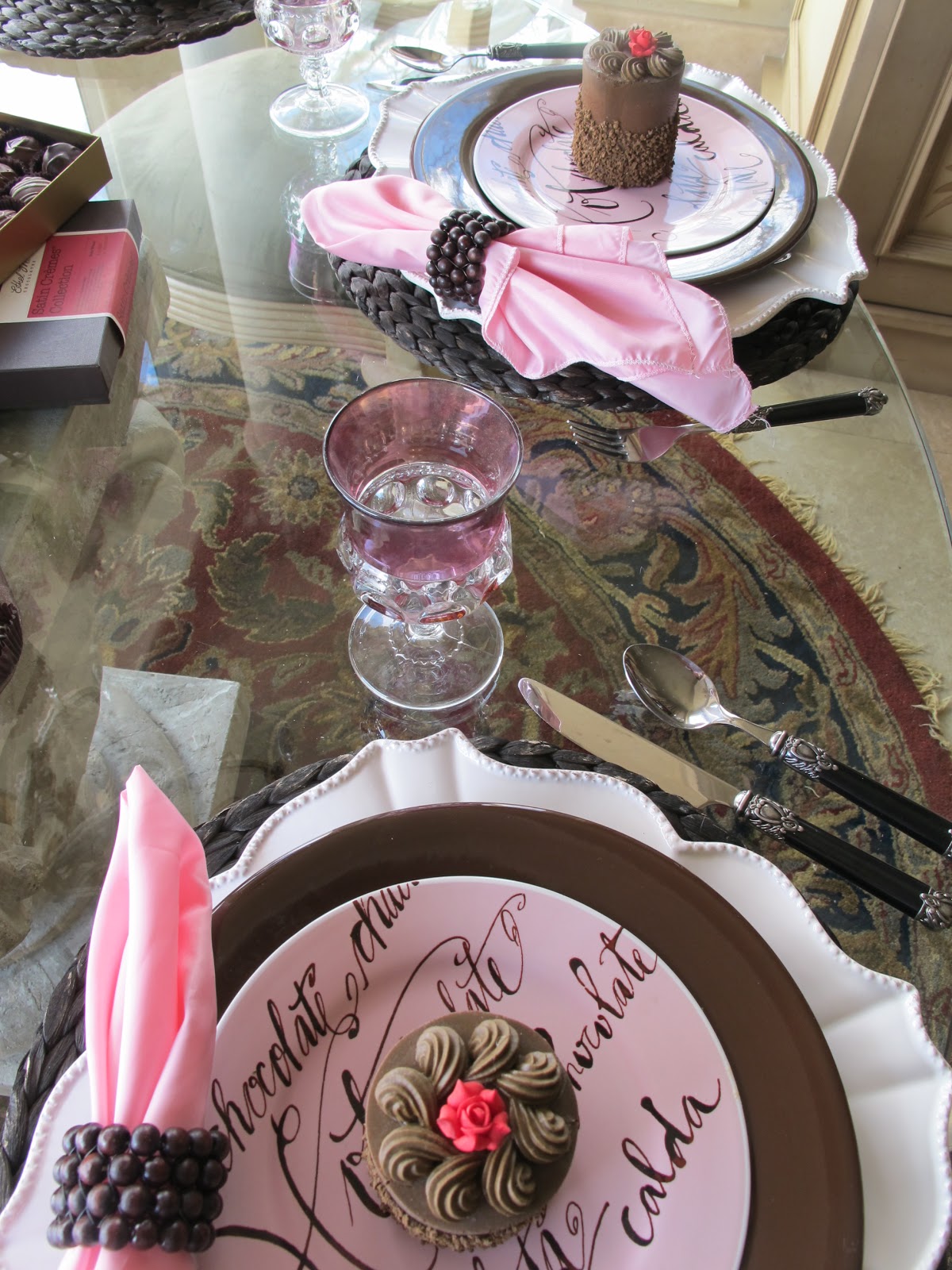 Chocolate Chocolate Tablescape - Food for Thought - Purple Chocolat Home