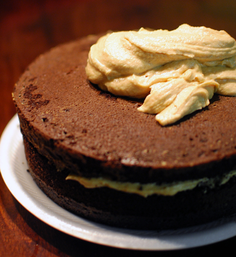 thebakedbeen: reeses cake