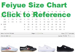 Feiyue Shoes Review: Feiyue Size Chart and Reviews