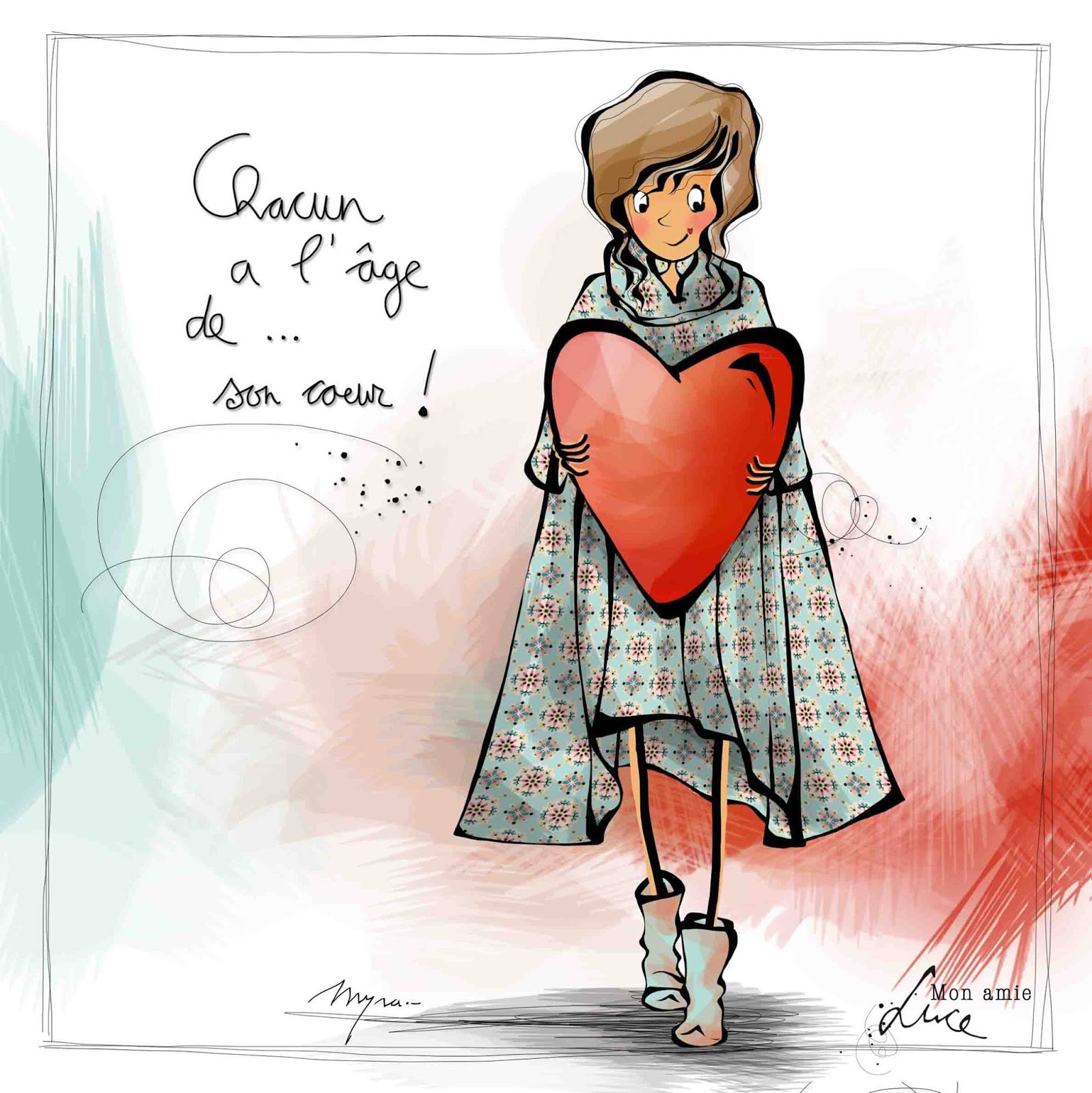 MYRA & les couleurs ...: mon amie "LUCE"