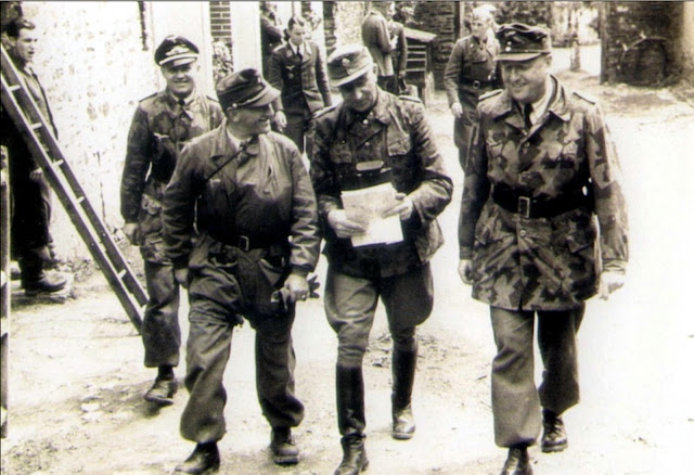 World War II Pictures In Details: Three German Commanders in St.-Lô area