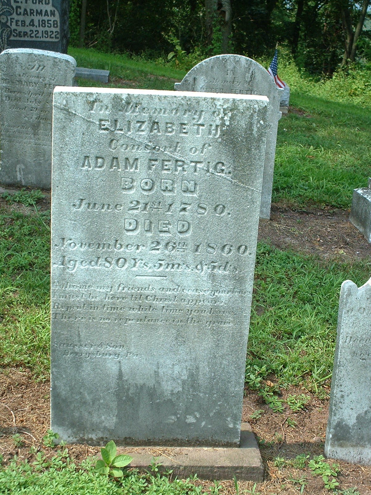 NOT Heather's Genealogy: Adam Fertig 1776-1839