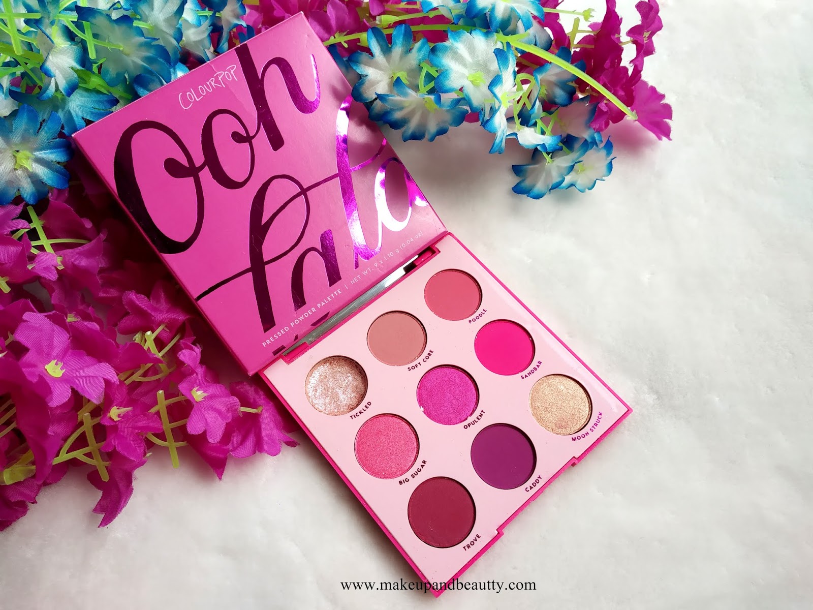 Makeup and beauty !!!: REVIEW & SWATCHES COLOURPOP OOH LA LA PALETTE