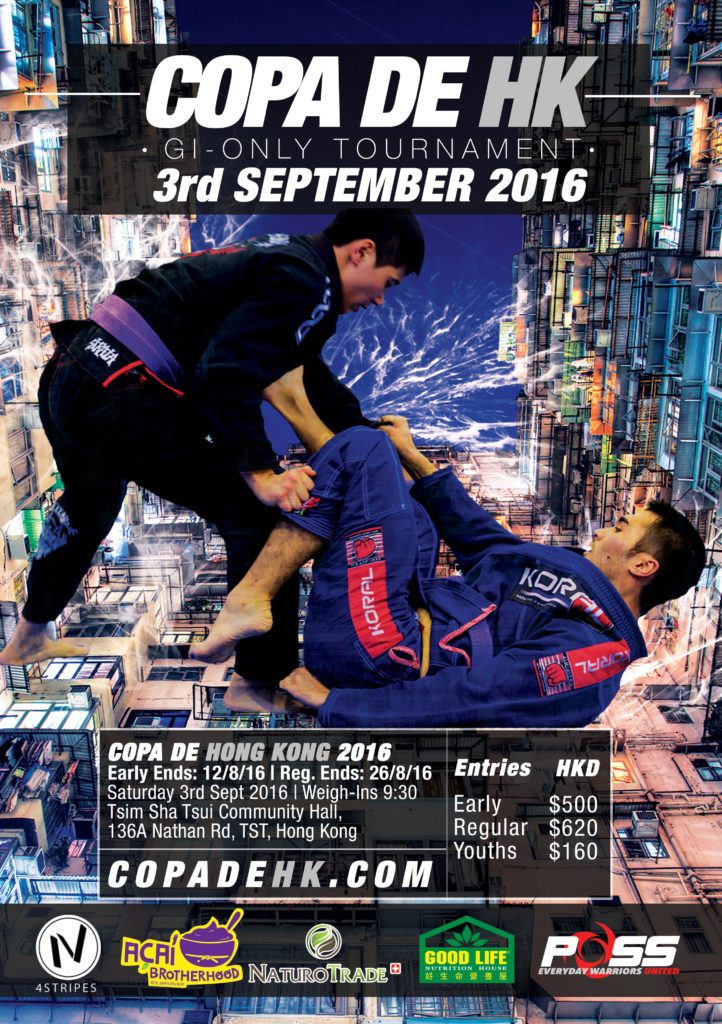 The notice of the tournament in HK [COPA DE HK] on 2016/Sep/3rd