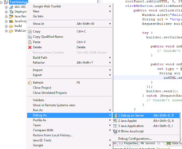GWT Debugging mit Eclipse und Tomcat: GWT Debugging mit Eclipse und Tomcat 7 und Benutzen einer ...