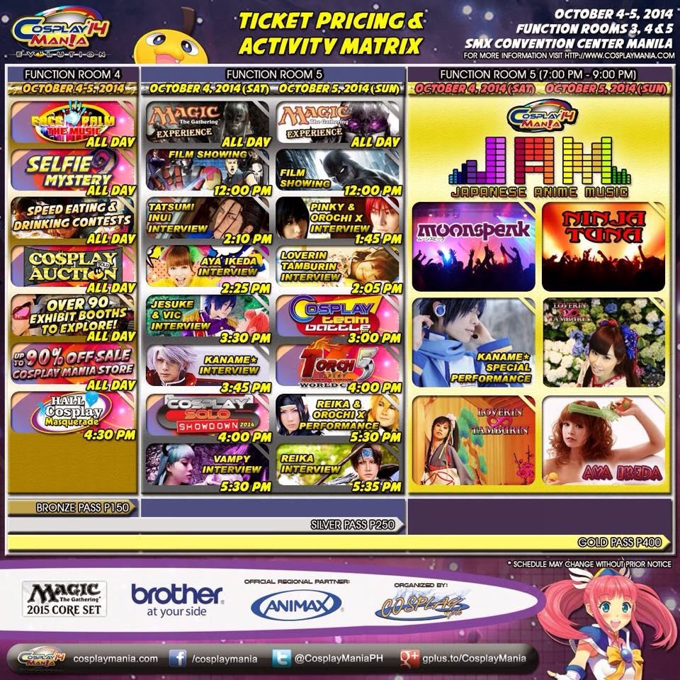 Cosplay Mania 2014 Evolution: Your Ultimate Event Guide - OtakuPlay PH ...