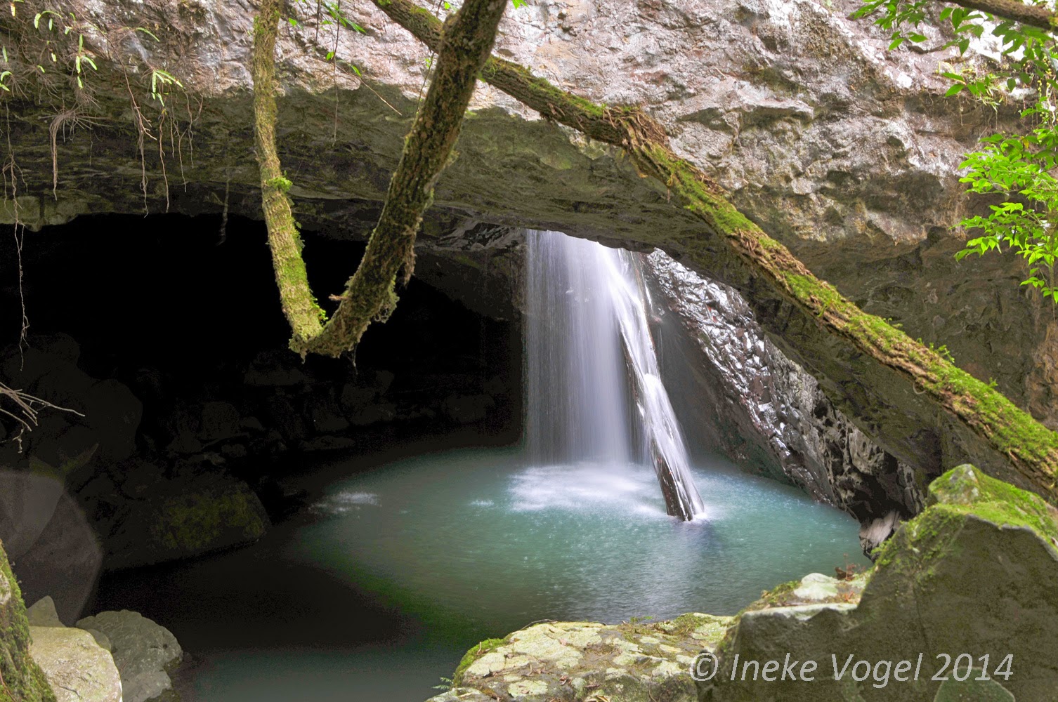 Australian waterfalls: Natural Bridge - Queensland