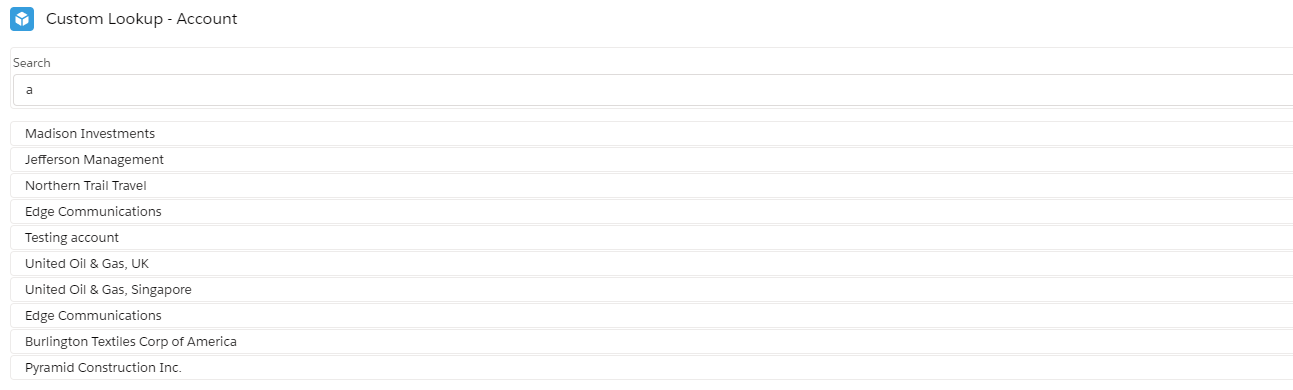 Salesforce Lightning Web Components: Custom Lookup/Autocomplete with Event Bubbling and Wire ...