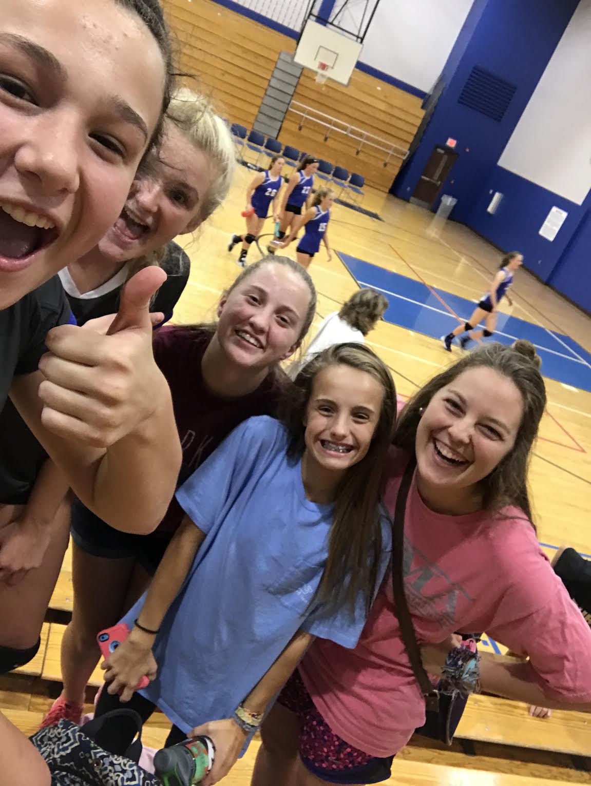 Overlap: "Oh yeah, she'll just go up to people she doesn't know and hug ...