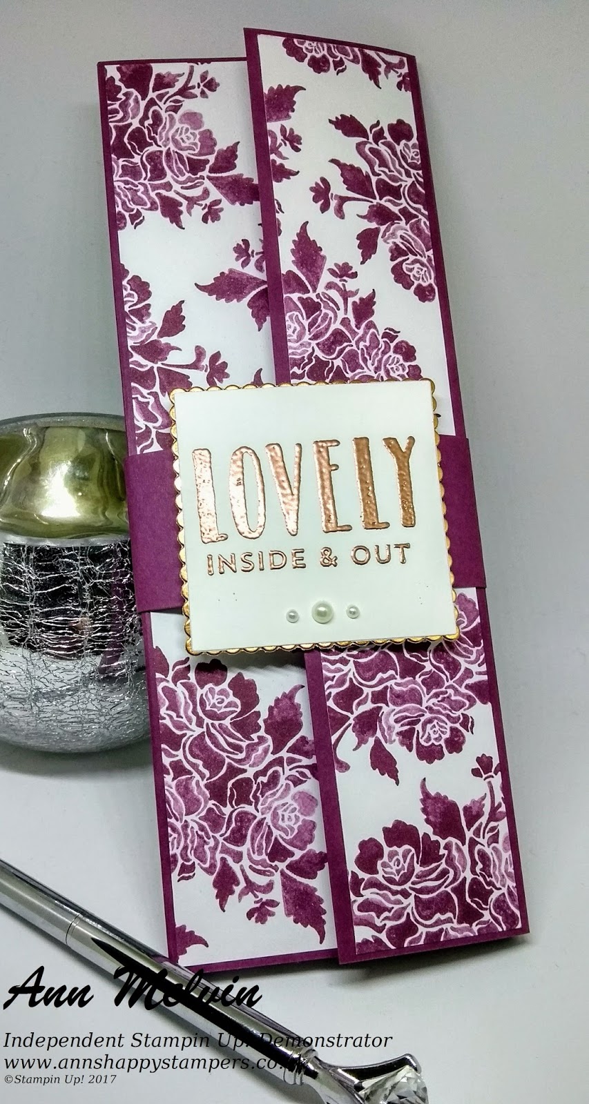 Positively papercraft: Beautiful Triple Fold Out Notebook