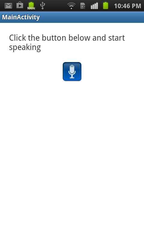 Androidbite Android Voice Recognition Example