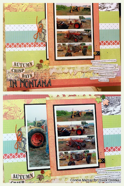 crafty goodies: Scrapbook page with a pullout with Quick Quotes~