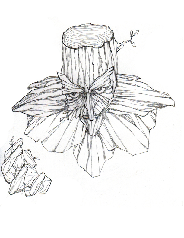 Lord of The Rings Ent Drawing