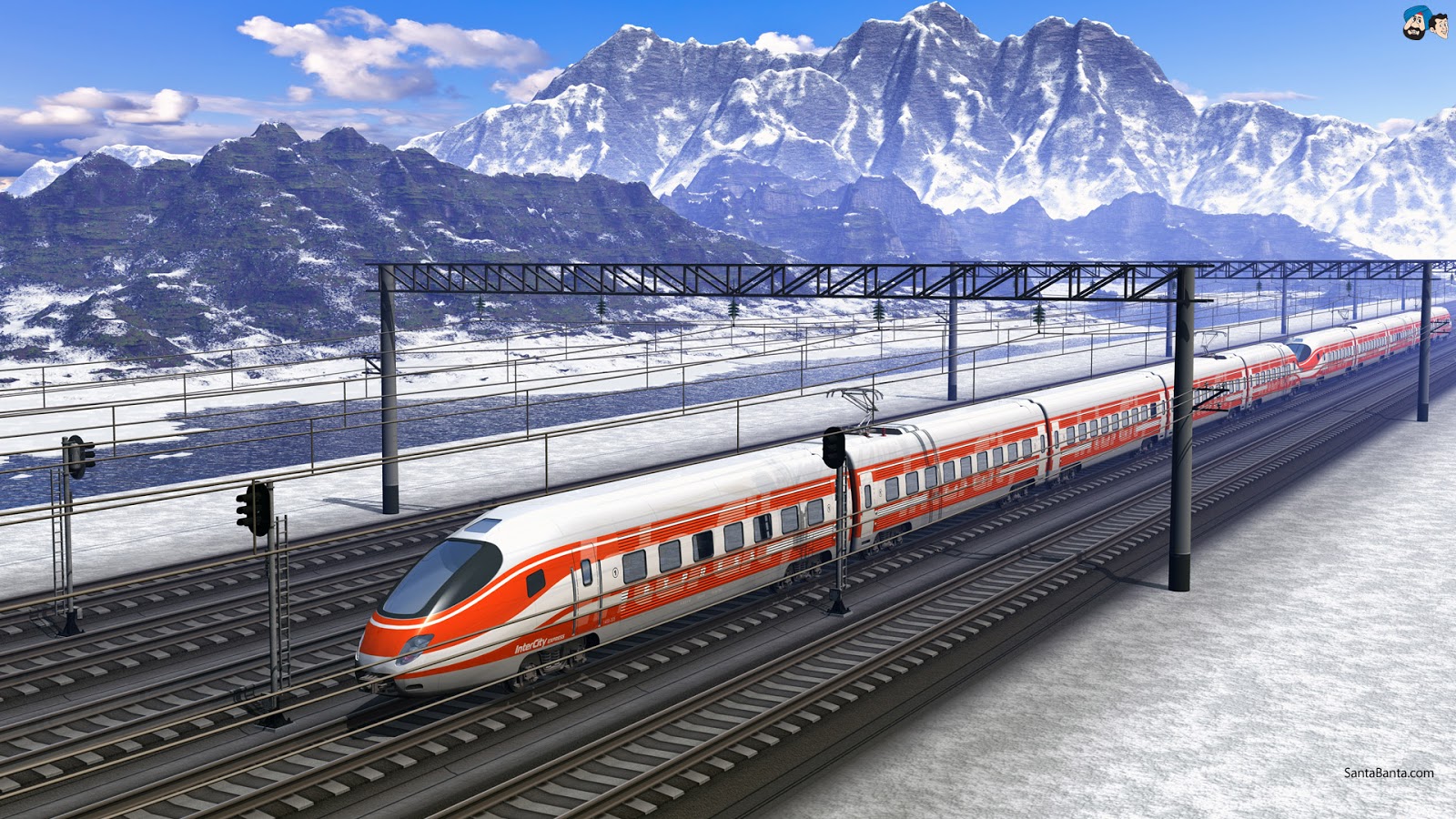 Super fast Train - Intercity express hd wallpaper