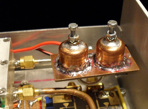 EA4EOZ, an amateur radio electronic enthusiast: Pipe cap filters for 10GHz