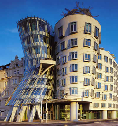 Similar Building Two American Dancers called Dancing House | Everything ...