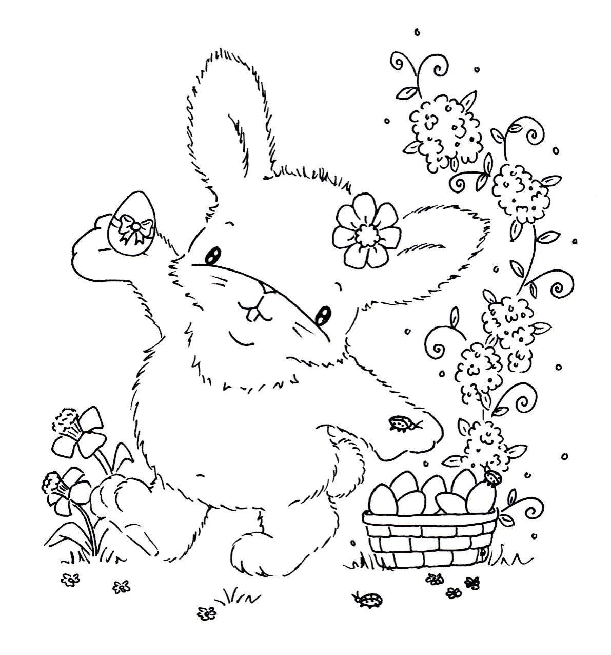 Sliekje digi Stamps: Easter bunny