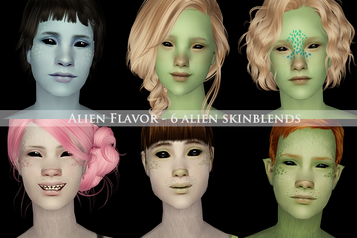 Sims 2 default replacement skins - bitesmaz