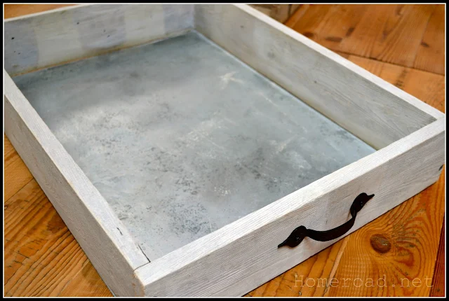 DIY Galvanized Steel Tray