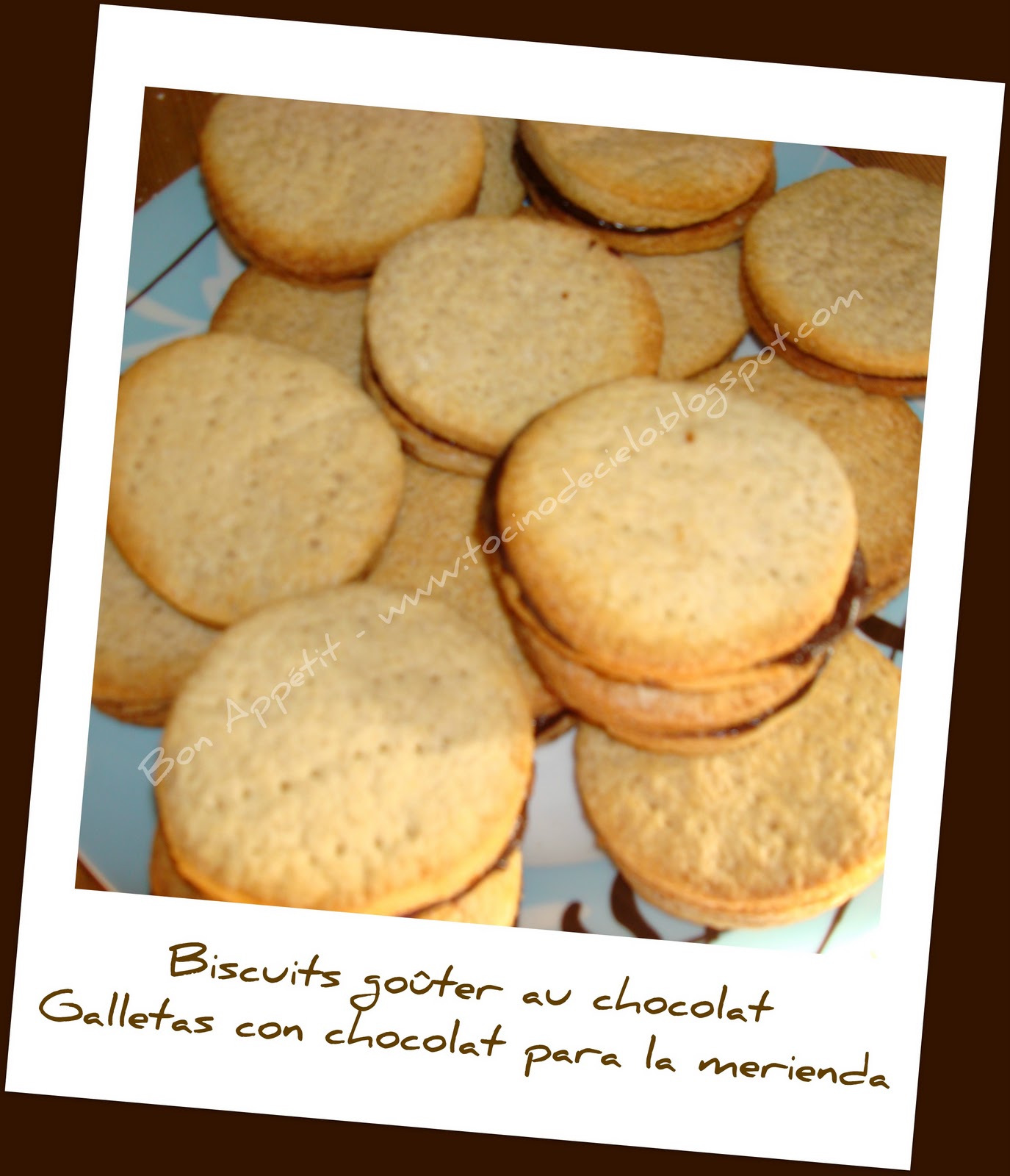 BON APPETIT: Biscuits goûter au chocolat, touche de canelle - Galletas ...