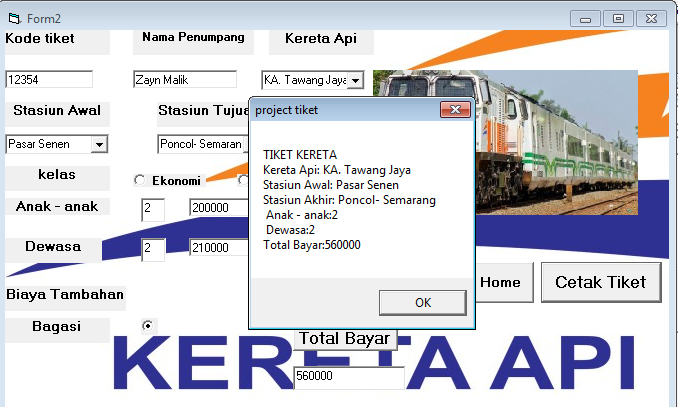 Get Some Information Here: LANGKAH MEMBUAT PROGRAM PENJUALAN TIKET KERETA API DENGAN VISUAL BASIC 6