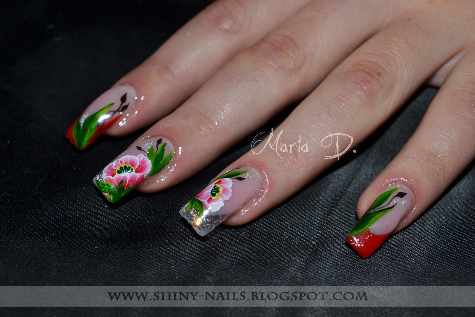 Shiny-Nails by Maria D.: Opium poppies