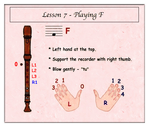 Amazing Recorder: Lesson 7 - Learning to Play F