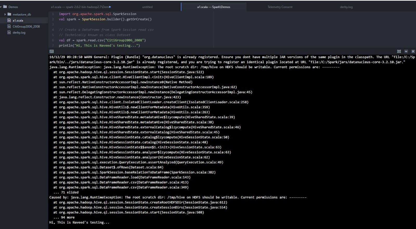 Hunter ...: Caused by: java.lang.RuntimeException: The root scratch dir ... Hunter ...: Caused by: java.lang.RuntimeException: The root scratch dir ...