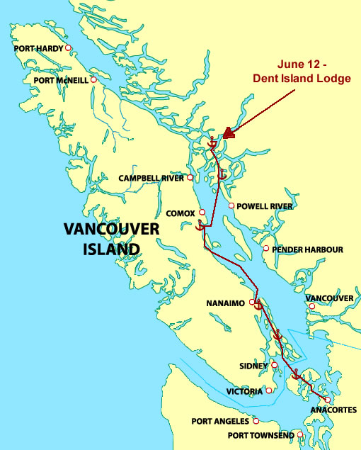 Cruising with Phoenix: Comox to Dent Island