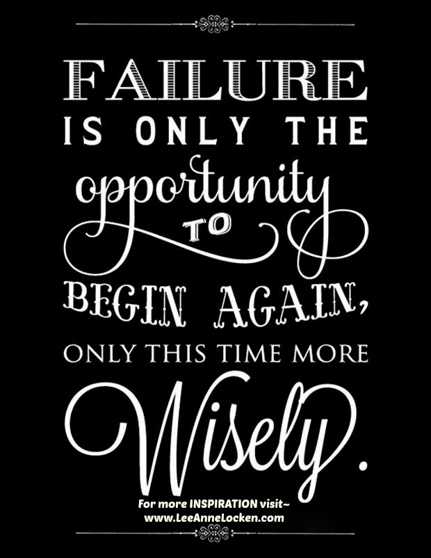 Inspiration by LeeAnne Locken: What failure REALLY IS!!