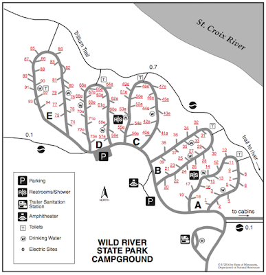Wild River State Park Campground Map