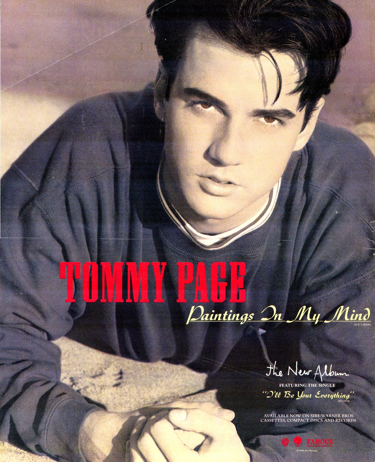 Lansure's Music Paraphernalia: TOMMY PAGE | Press Kits | Pin-Ups ...
