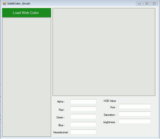 How to Draw Graphic Object using SolidBrush with Web Color in C# ? | WLC_Programming Knowledge