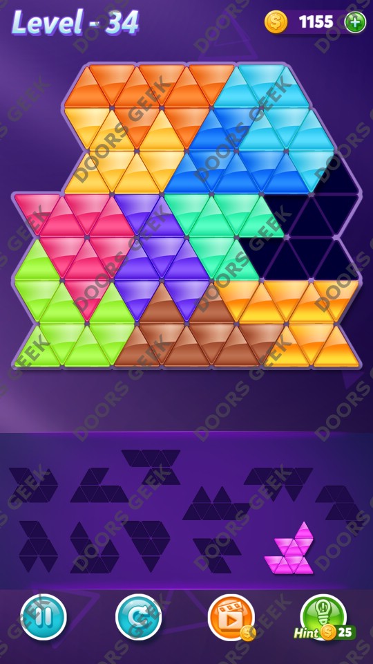 Block! Triangle Puzzle Challenger Level 34 Solution ~ Doors Geek