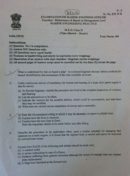 MEP 🔧- MEO Class 2 Papers