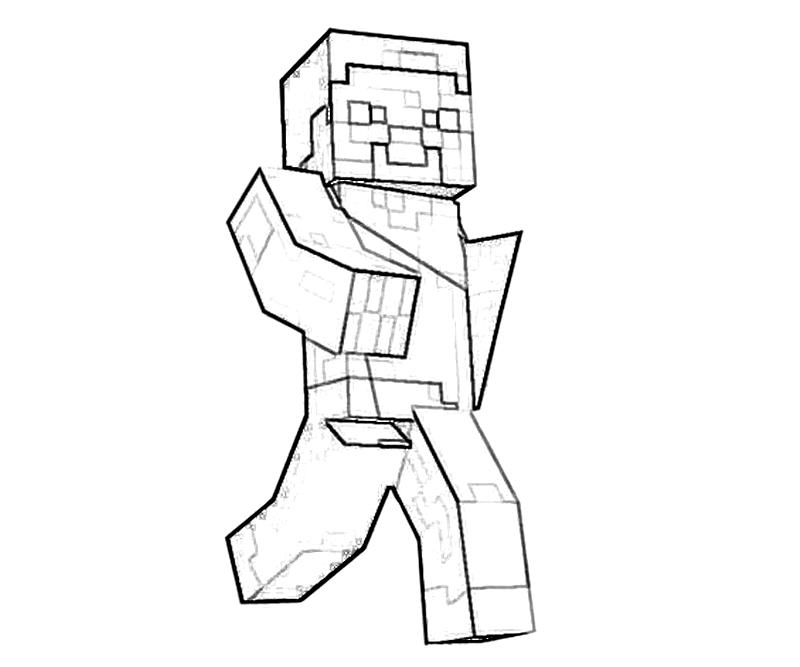 Minecraft Daredevil Skin Coloring Pages