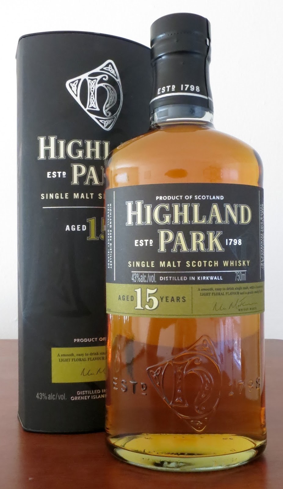 Chemistry of the Cocktail: Whisky Review: Highland Park 15 Year