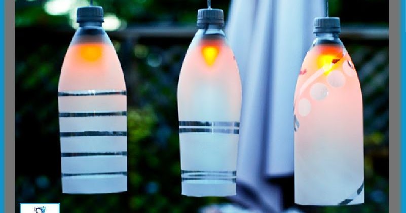 DIY And Household Tips: Outdoor Party Lights Made From Empty Plastic ...