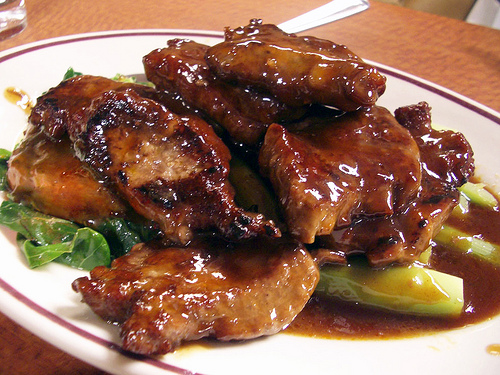 Bear Sirloin of Panda & Chinese Broccoli ~ FoodSherpas.com