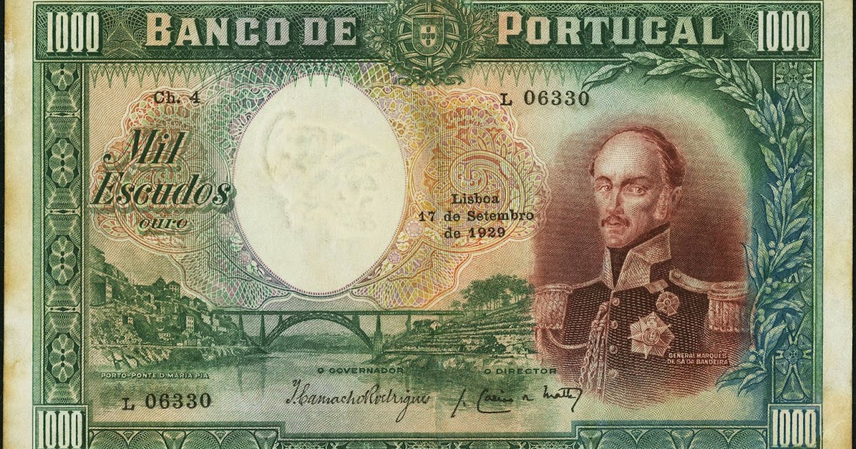 Portugal 1000 Escudos banknote 1929|World Banknotes & Coins Pictures ...