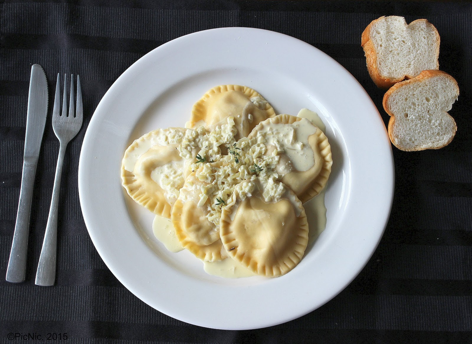 PicNic: Creamy Chicken and White Wine Ravioli