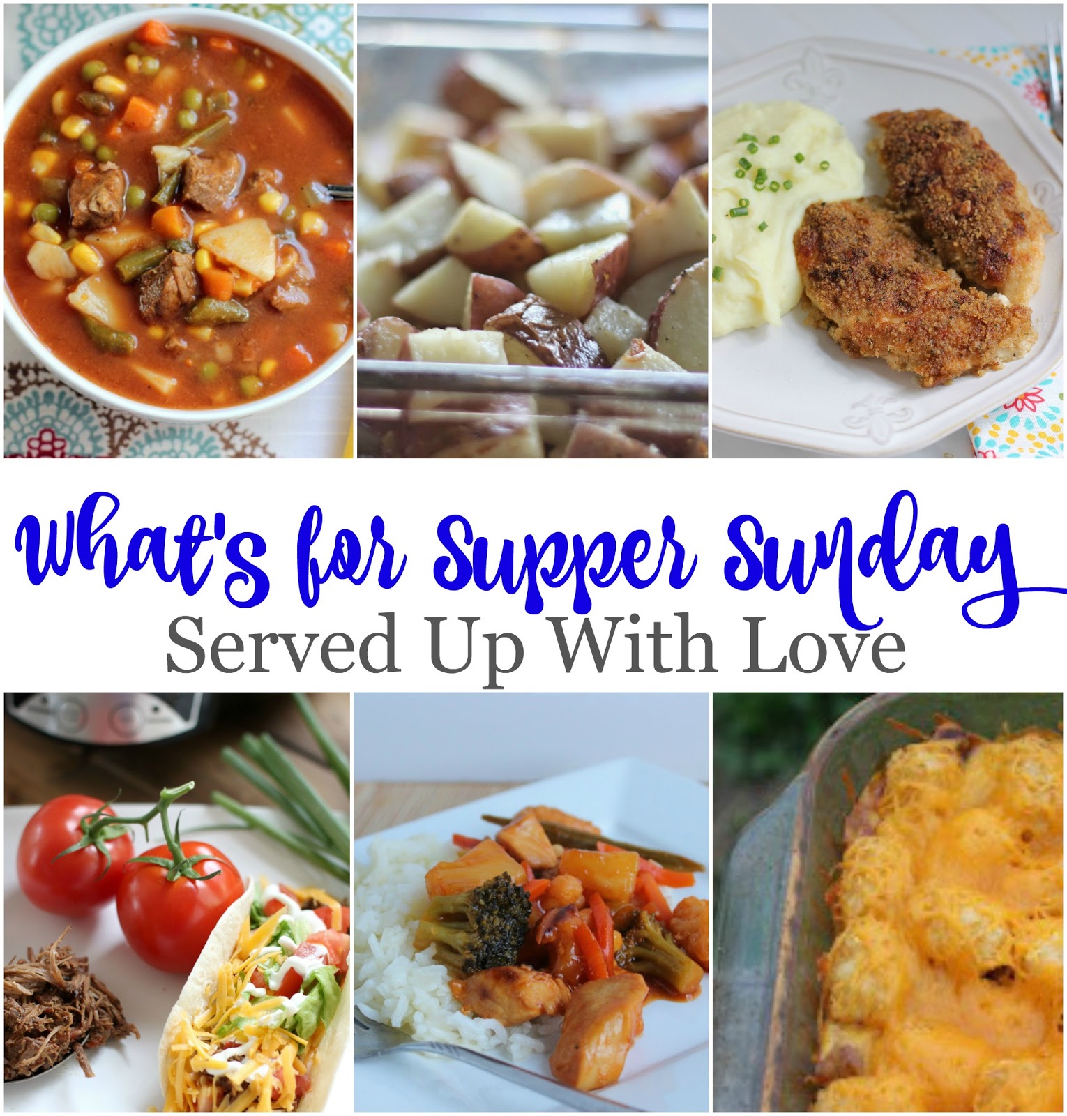 Moma's Vegetable Soup at What's for Supper Sunday #2 | Served Up With Love