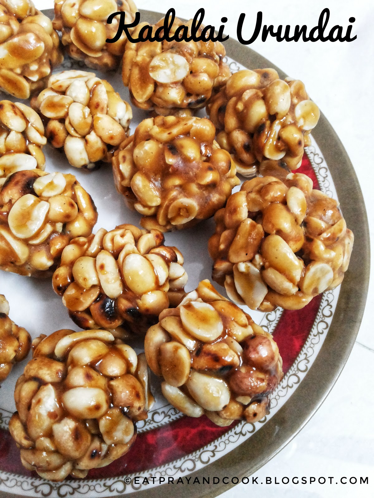 Eat Pray and Cook: Kadalai Urundai - Indian Peanut-Jaggery Balls