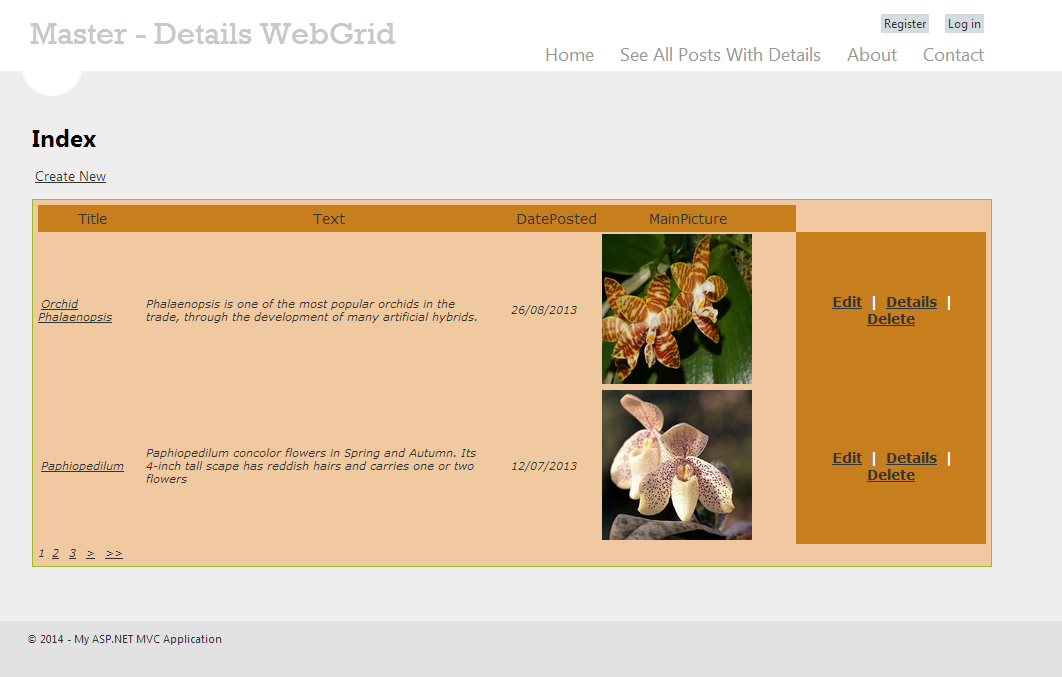 The Aspnet Mvc Club Step By Step How To Create An Ajax Enabled Master Details Grid Using A