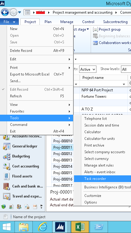Alfasith AX: Task recorder in AX 2012