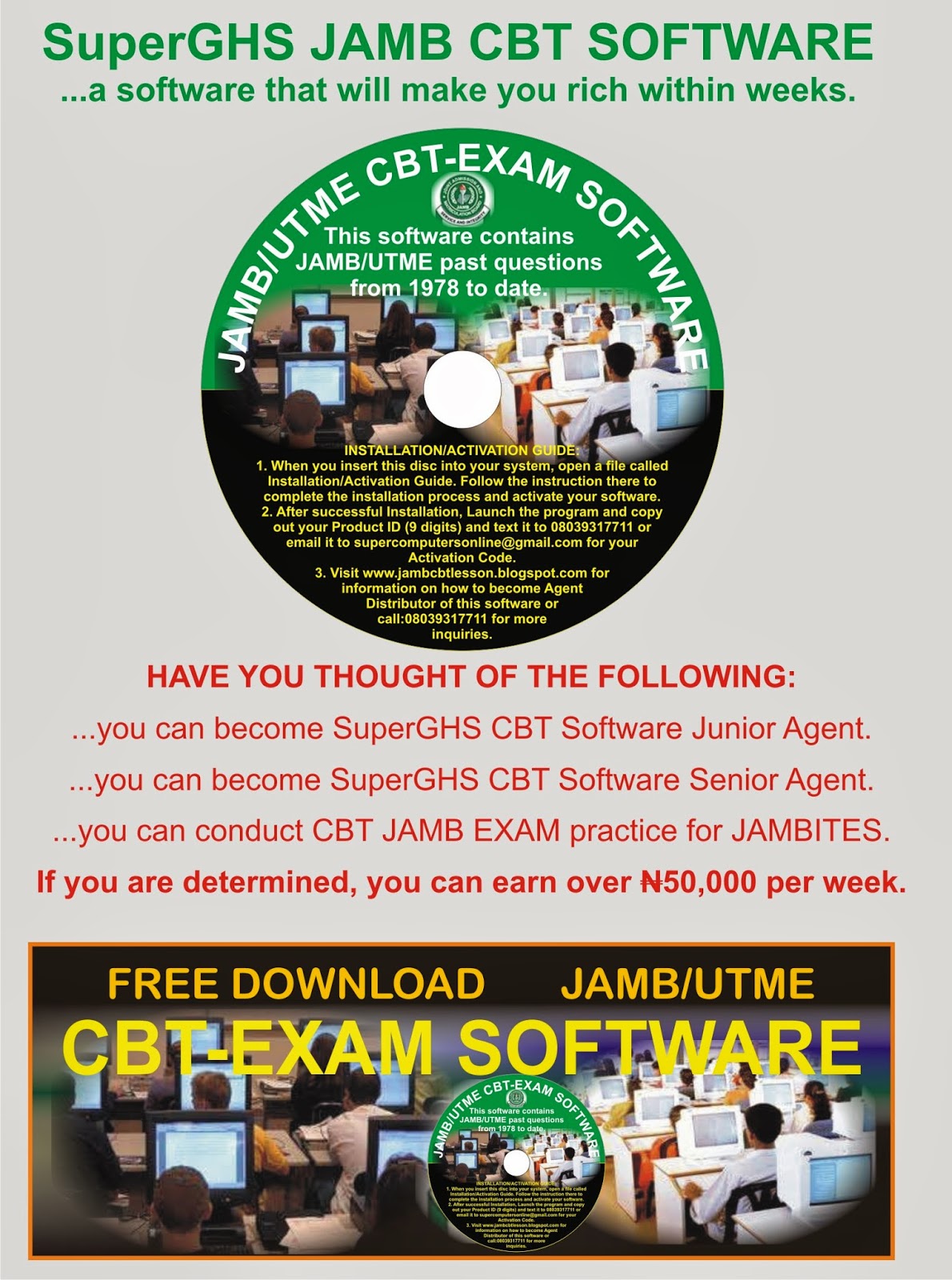 JAMB CBT PRACTICE SOFTWARE: WORKS OFFLINE (FREE DOWNLOAD)