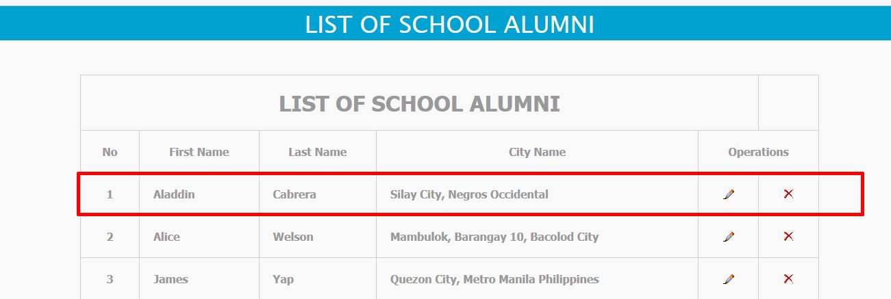 Free Programming Source Codes and Computer Programming Tutorials: Student Alumni Registration ...